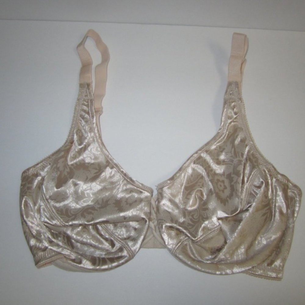 New Vanity Fair Satin Fantasy Bra 32ddd Beige - Gem